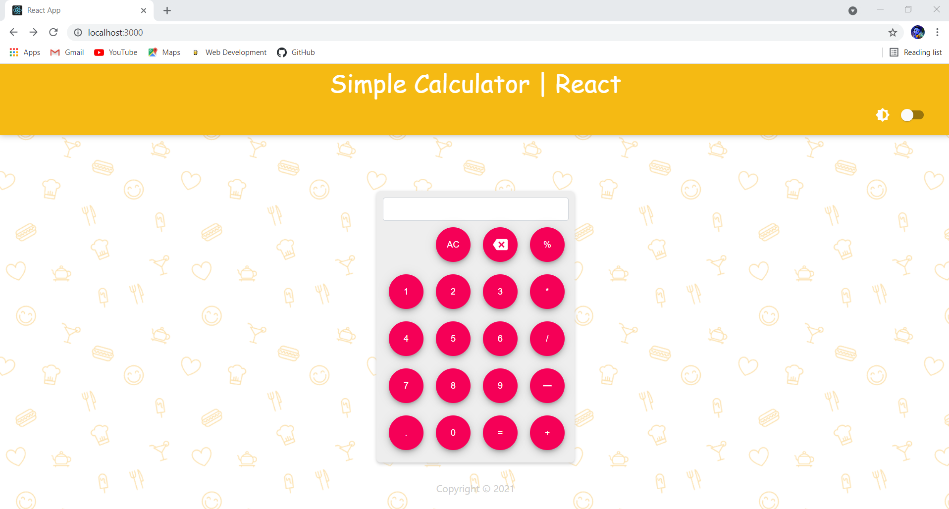 GitHub - GanapathySubramanian/Simple-Calculator-React: A Simple calculator