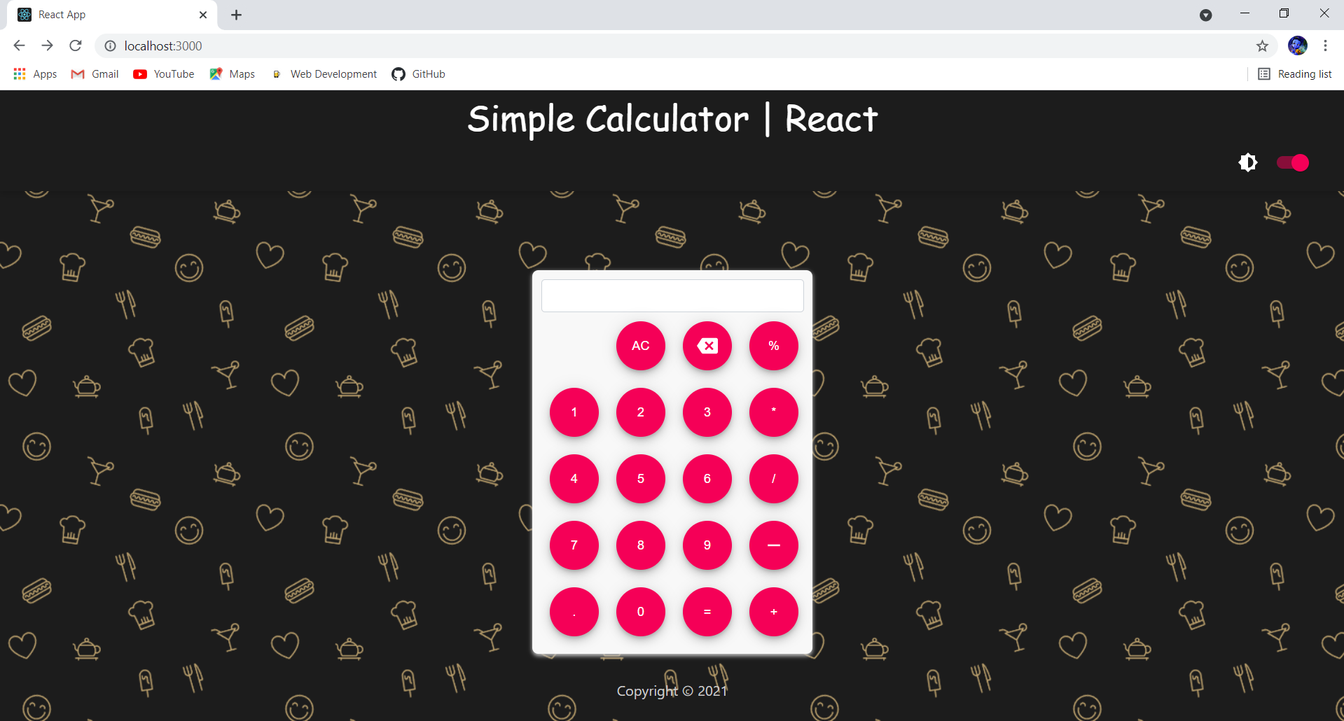 GitHub - GanapathySubramanian/Simple-Calculator-React: A Simple calculator
