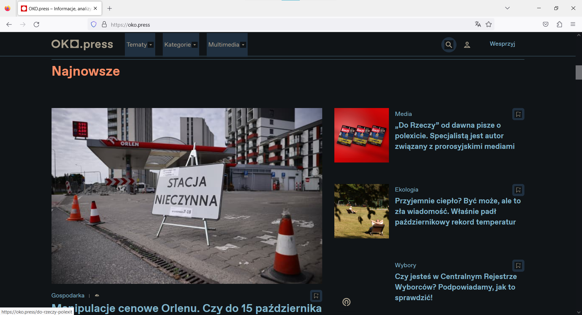 [Broken Website] images replaced with red boxes on oko.press · Issue #11776 · darkreader ...