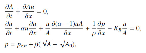 One-dimensional form of the incompressible Navier-Stokes equations ...