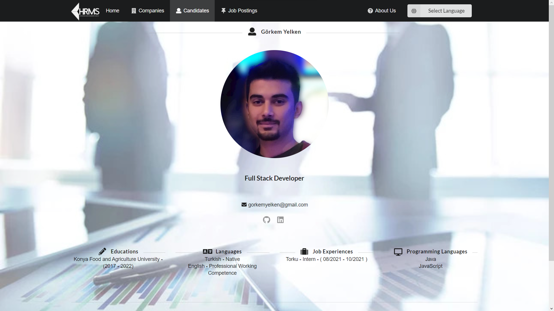 GitHub - gorkemyelken/HRMS-Frontend: Frontend For Human Resource ...