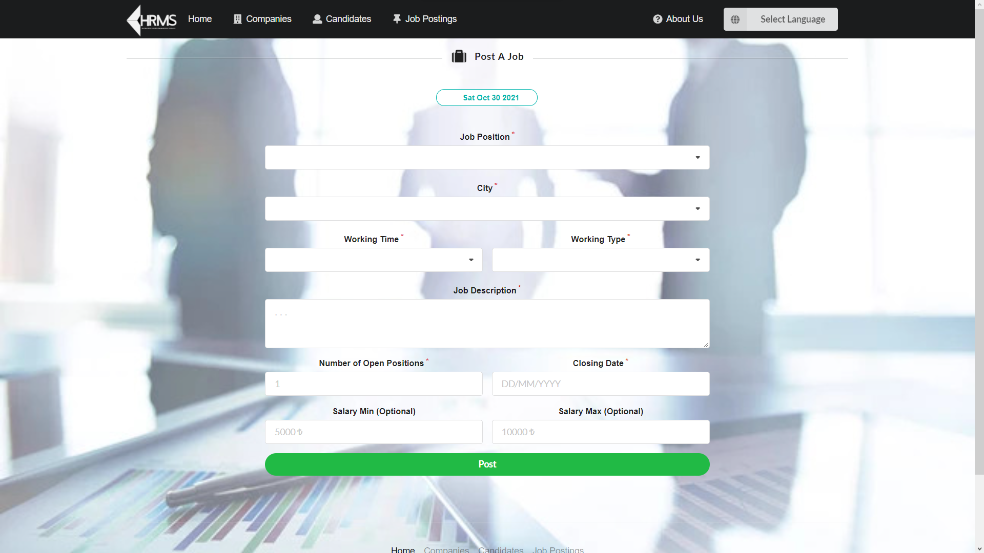 GitHub - gorkemyelken/HRMS-Frontend: Frontend For Human Resource ...
