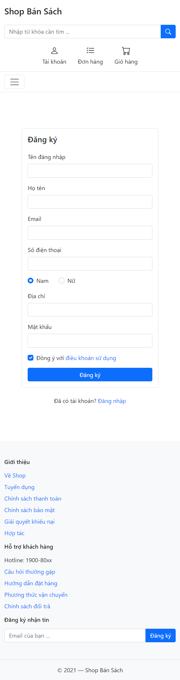 Viết mã giao diện Trang đăng ký (Singup) · Issue #8 · daphdev ...