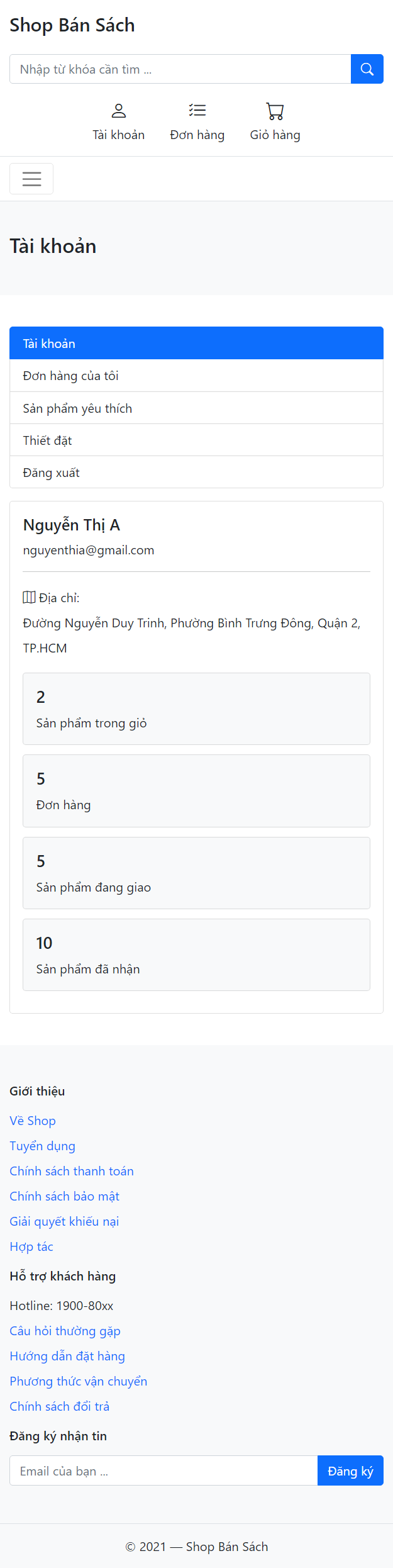 Viết mã giao diện Trang người dùng (User) · Issue #12 · daphdev ...