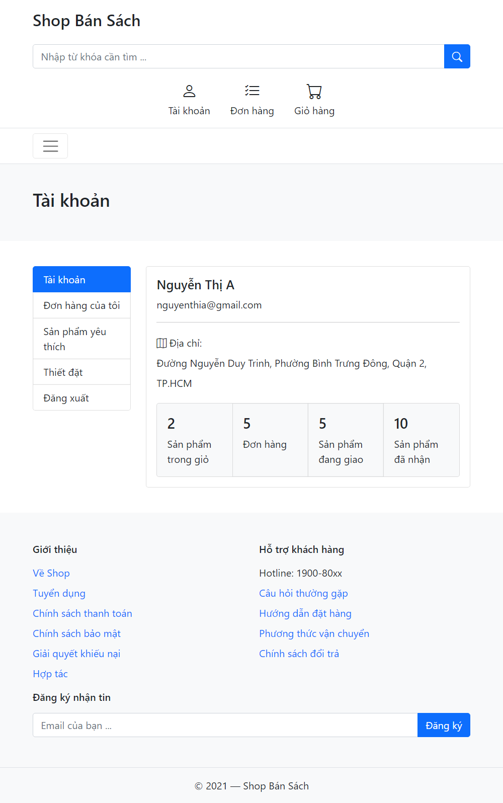 Viết mã giao diện Trang người dùng (User) · Issue #12 · daphdev ...
