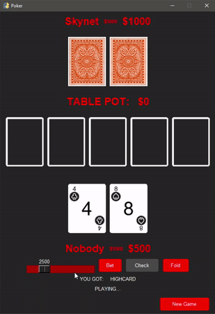    Poker against Skynet 