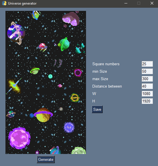     Universe Generator 