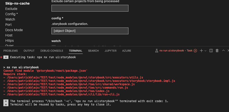 Adding storybook to webcomponent project fails at runtime · Issue #12908 · nrwl/nx · GitHub