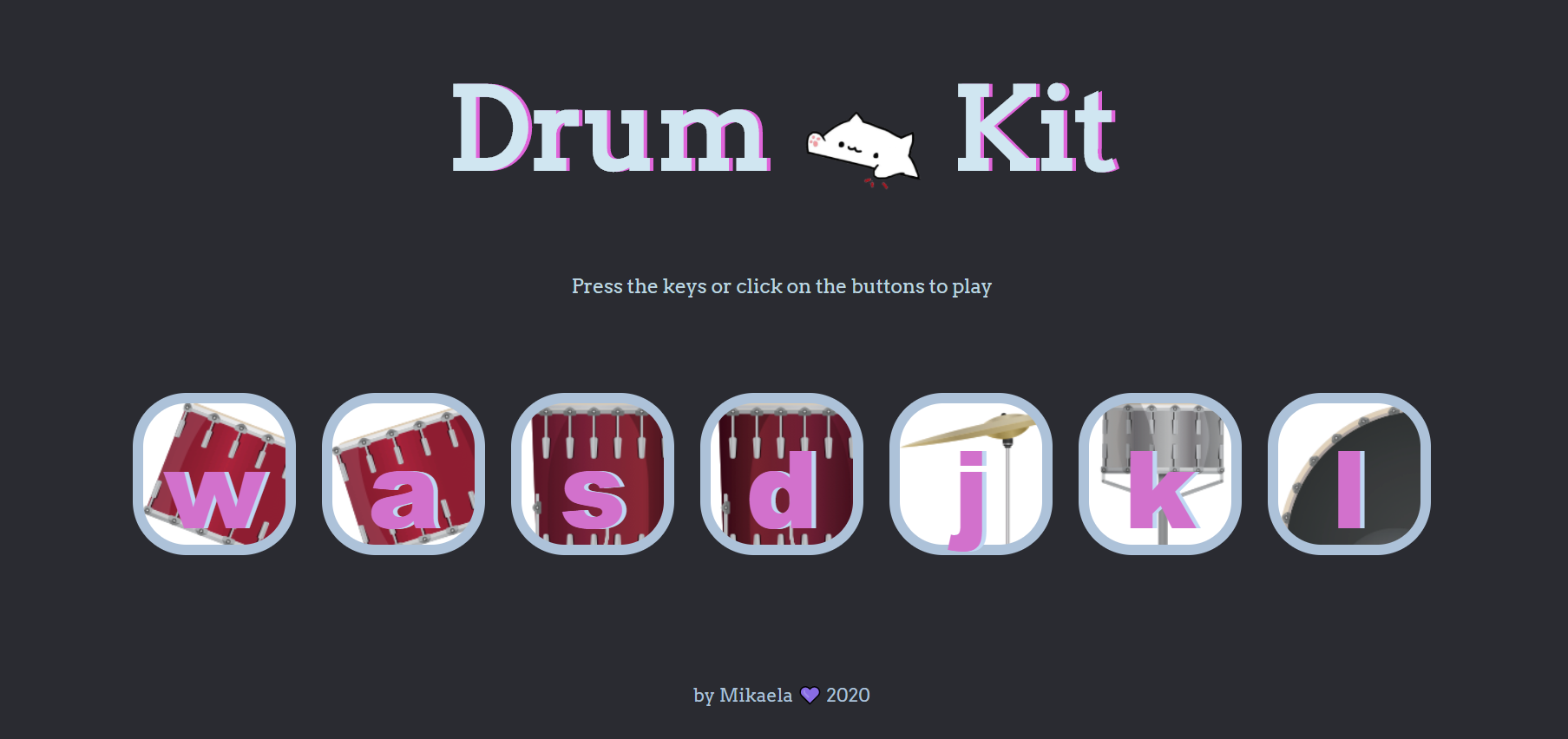 GitHub - mikaelaliwanag/Drum-Kit: Simple drum kit