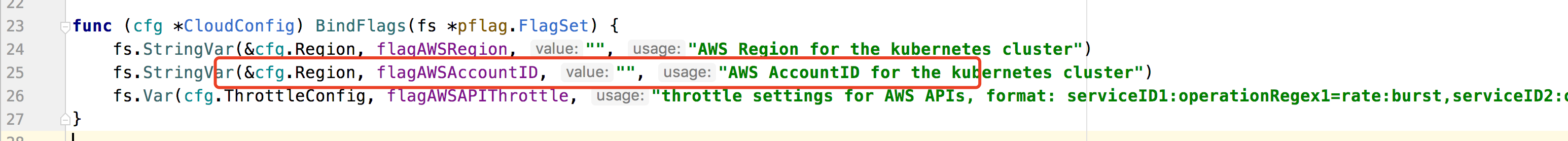 Cloudconfig Bindflags Is Binding Region For Accountid Which Is Not Correct · Issue 329 · Aws