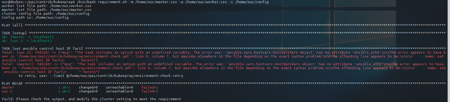 When I run requirement.sh，error occurred · Issue #4559 · microsoft/pai · GitHub