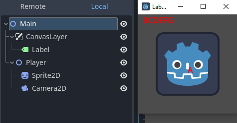 First Character of Label Text Gets Drawn in the Middle of the Screen · Issue #74529 ...