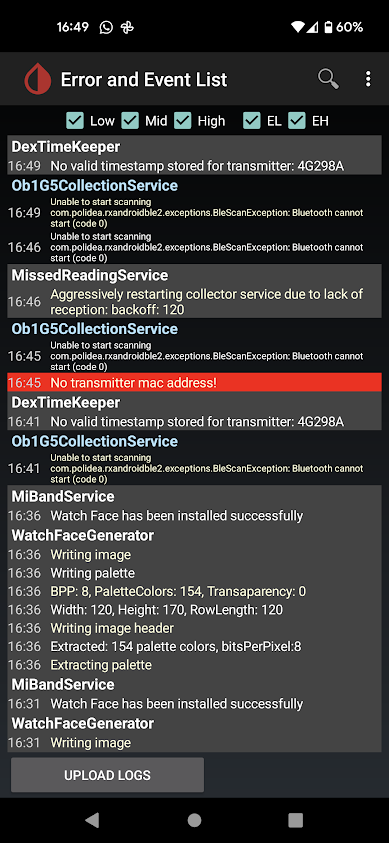 Dexcom G5: Scan Error: Unable to Start scanning (Pixel 4a 5G with ...