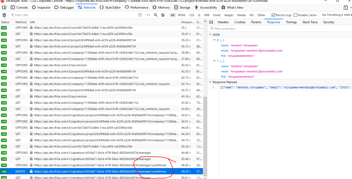 Corporate Console - Not able to delete CLA Manager from Manage Whitelist page · Issue #795 ...