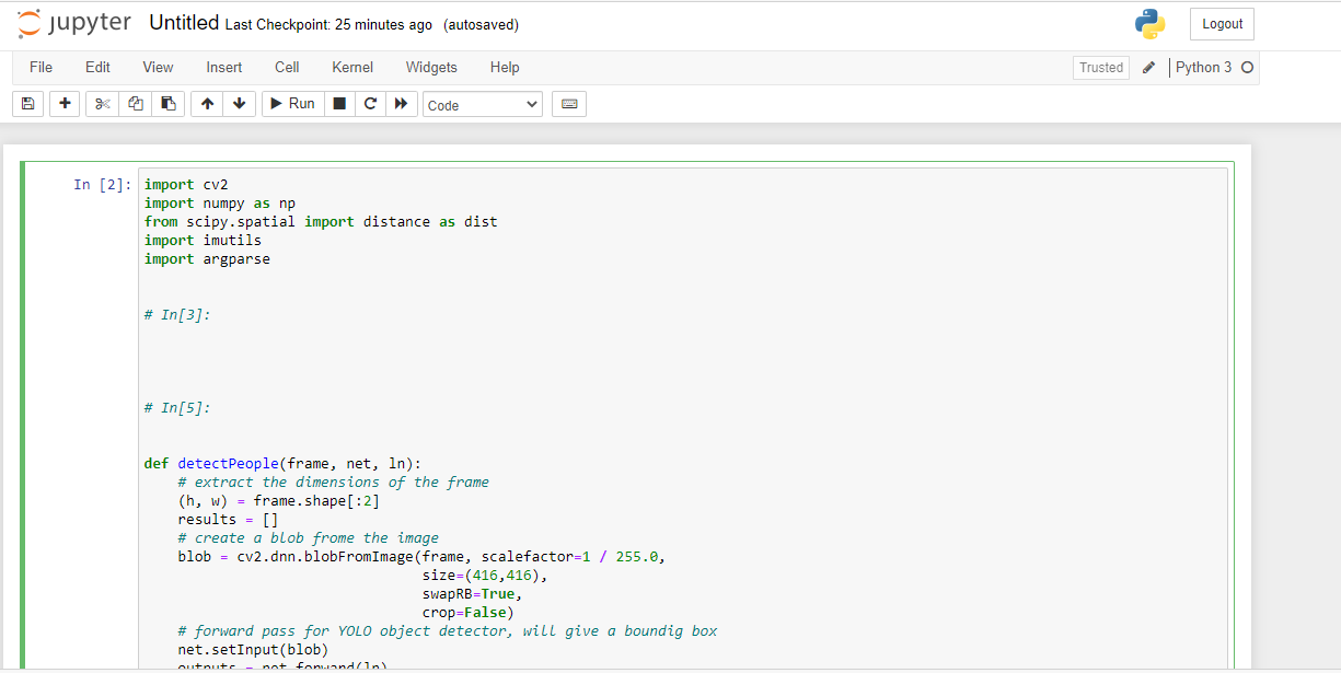 Github Dineshkumar013 Yolo Social Distance Detector I Am Well Aware That This Project Is Not
