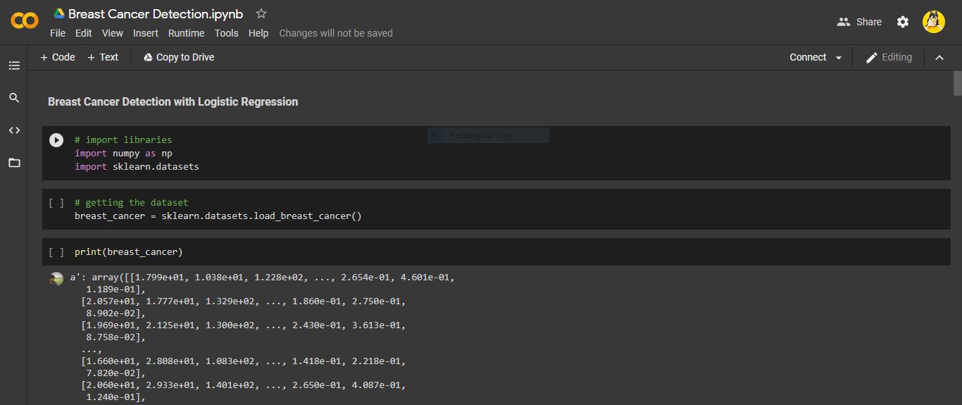 GitHub - Dineshkumar013/breast-cancer-detection: This python program ...