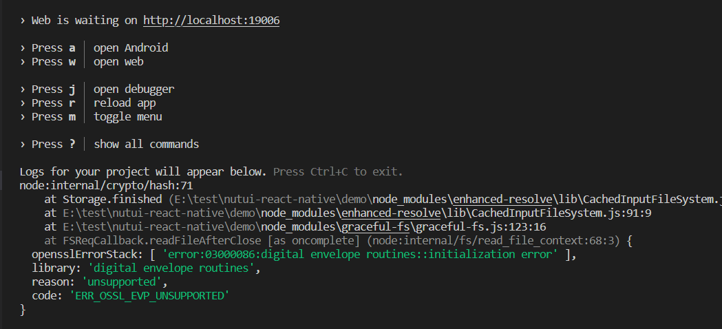 项目跑不起来 · Issue #2 · jdf2e/nutui-react-native · GitHub