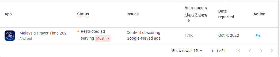 Google AdMob ad serving has been restricted to your app · Issue #168 · mptwaktusolat/app_waktu ...
