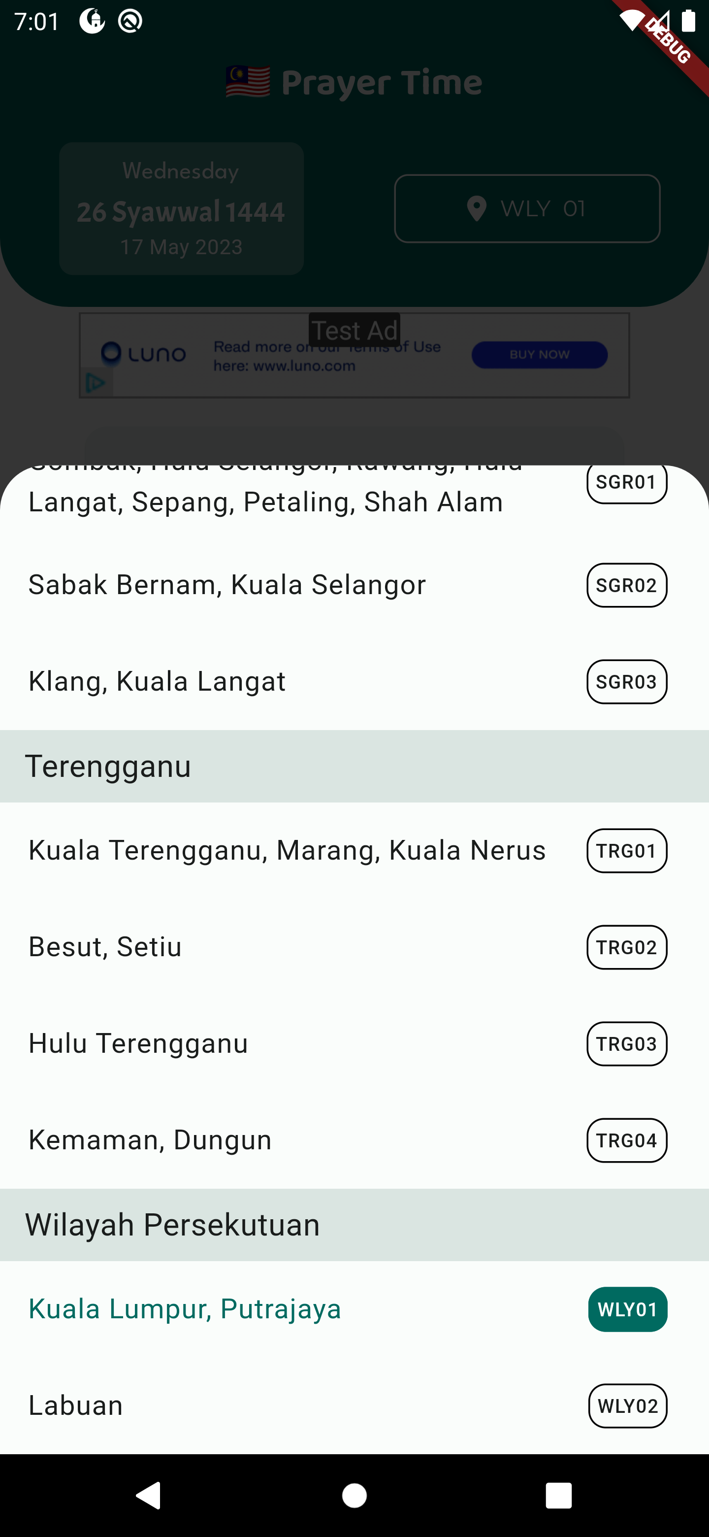 Update zone selector · Issue #196 · mptwaktusolat/app_waktu_solat_malaysia · GitHub