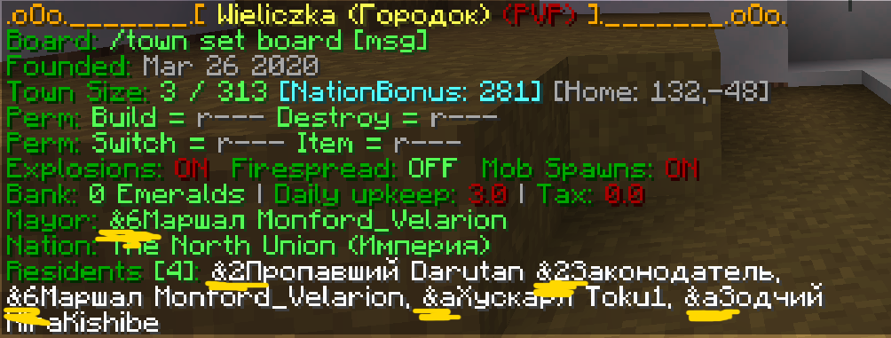 Suggestion: Colour Coding in Titles · Issue #3881 · TownyAdvanced/Towny ...