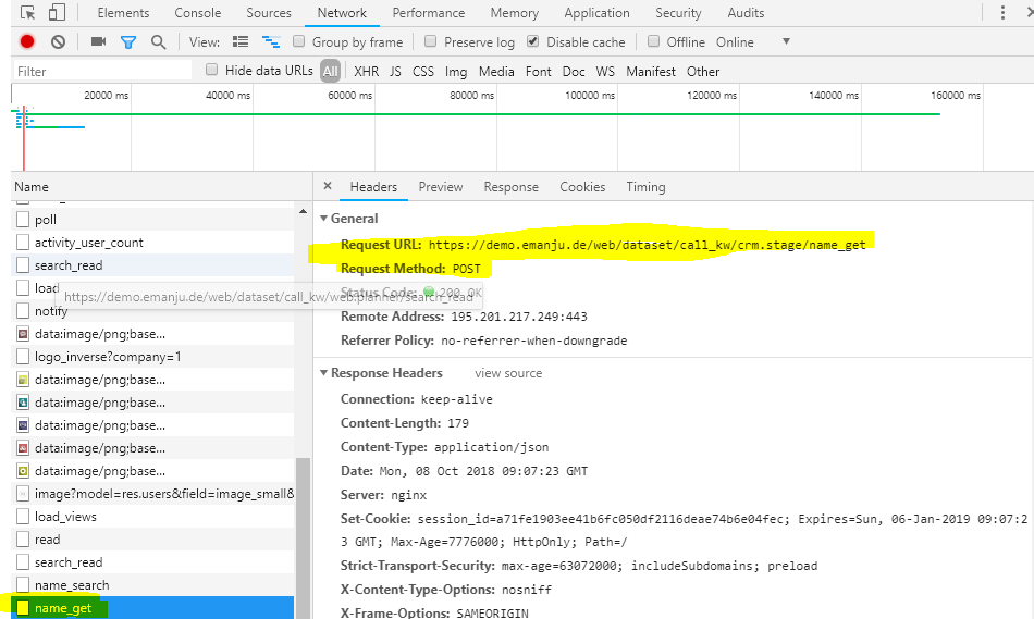 JS Client using POST request instead of GET · Issue #27516 · odoo/odoo ...