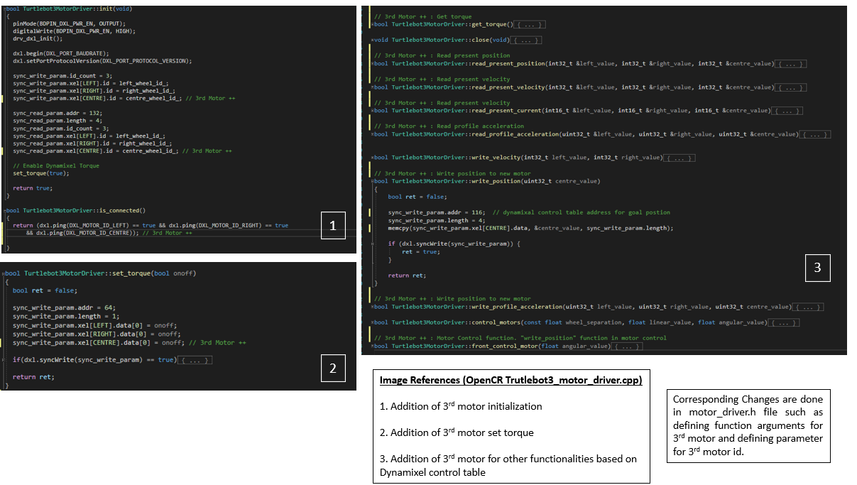 Custominzing TurtleBot3 OpenCR with one more additional Dynamixal Motor · Issue #744 · ROBOTIS ...