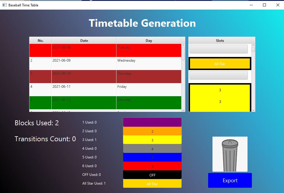 GitHub - dgodfrey206/TimeTableManager: An application for generating baseball timetables.