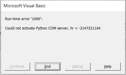 Cannot use the xlwings quickstart · Issue #1394 · xlwings/xlwings · GitHub