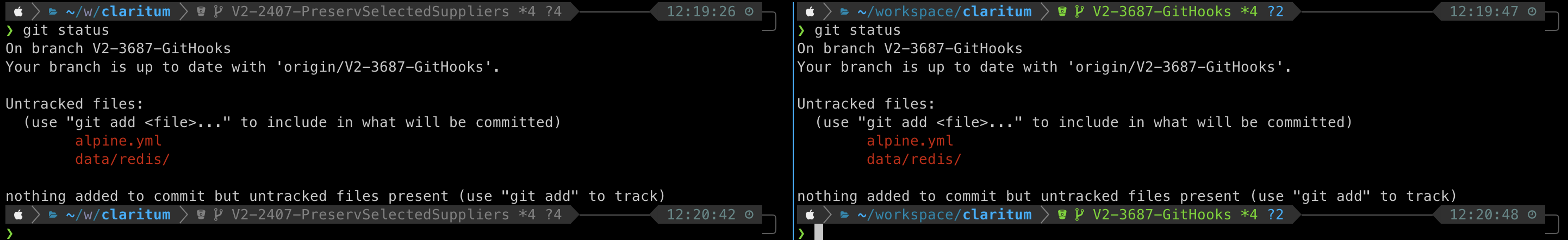git prompt stuck with old info · Issue #512 · romkatv/powerlevel10k · GitHub