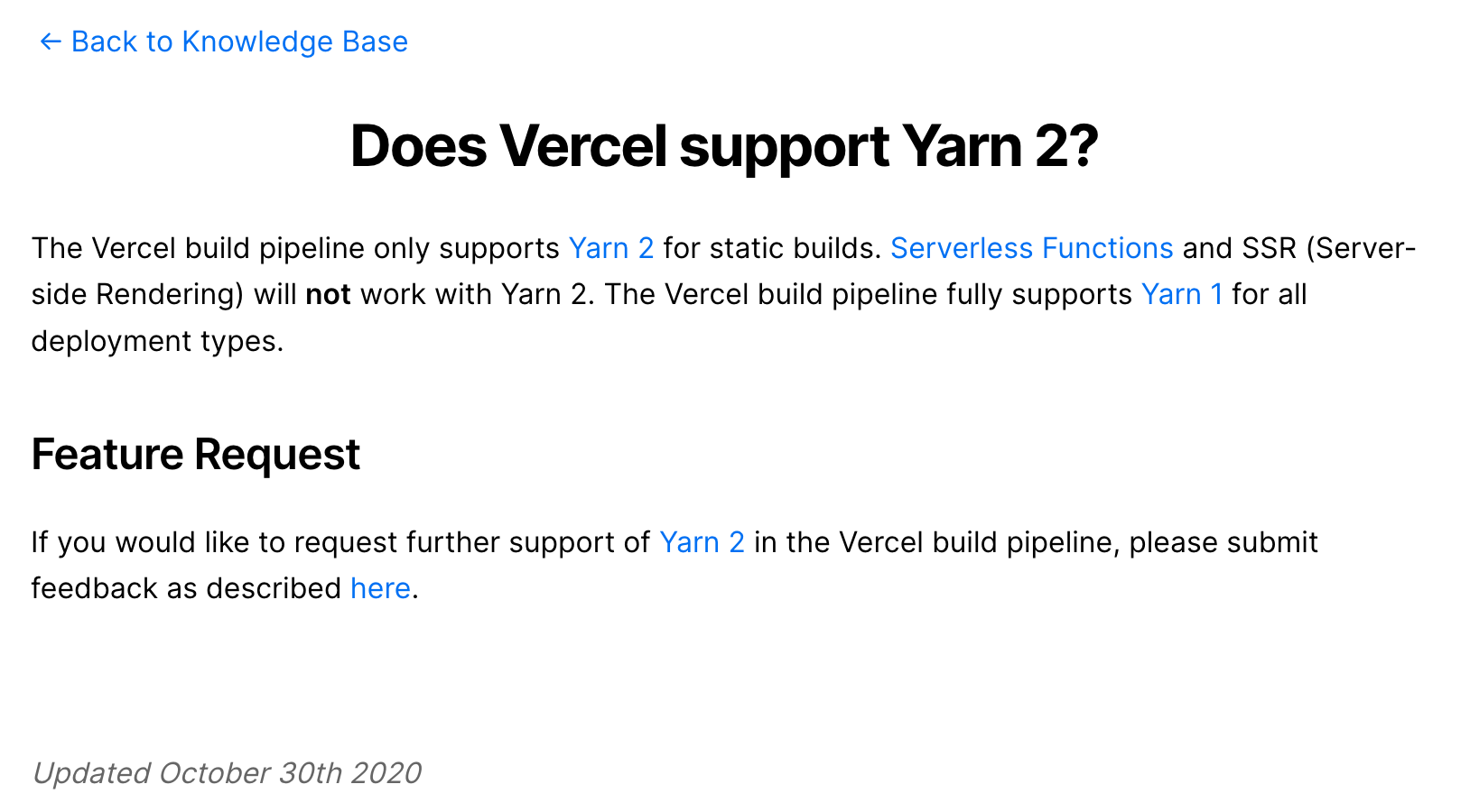 Yarn2 Vercel Build Failed No Next Js Version Could Be Detected In Your Project · Issue 5280
