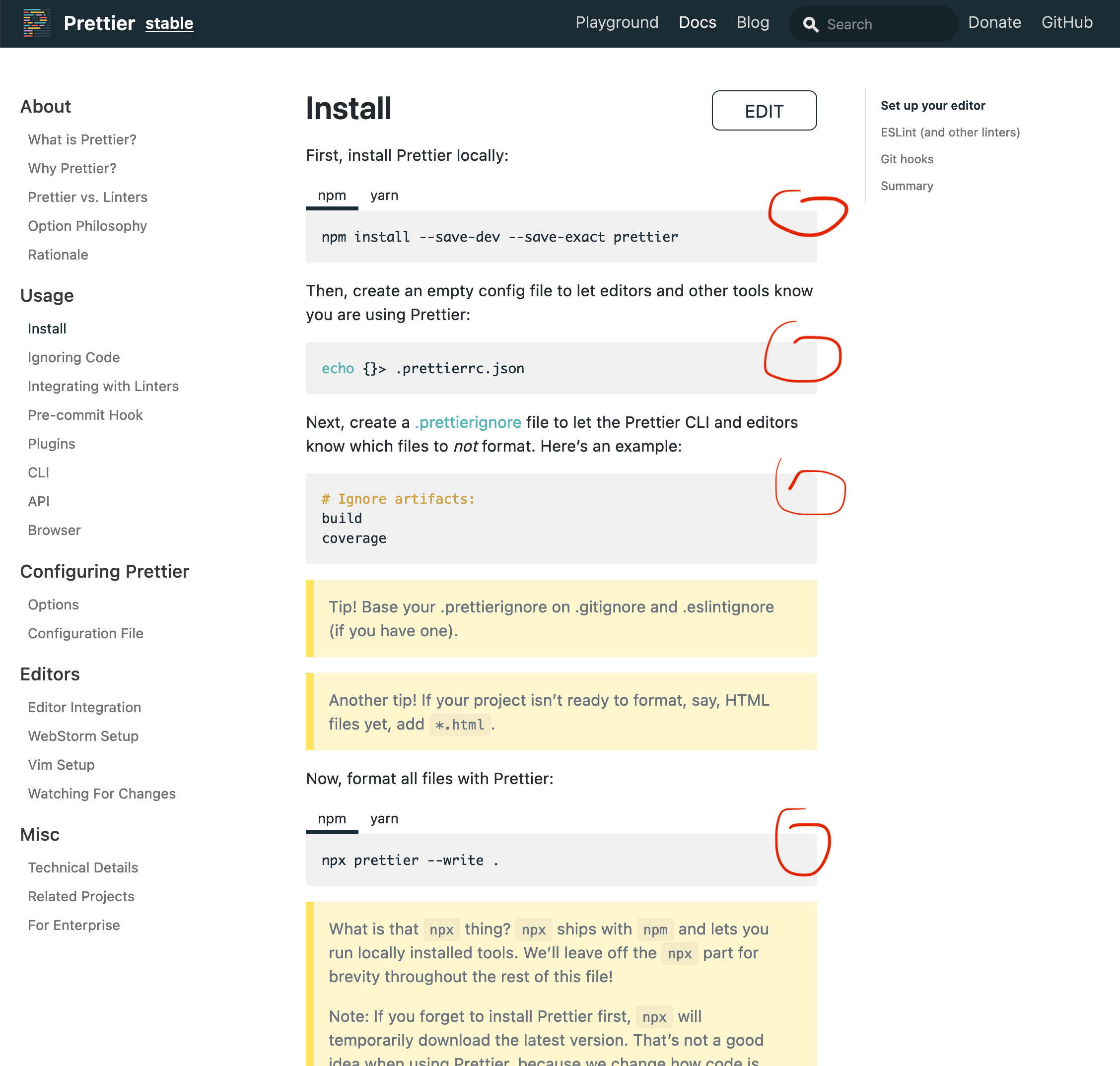 Copy Button For Commands On Click · Issue 14006 · Prettierprettier · Github 