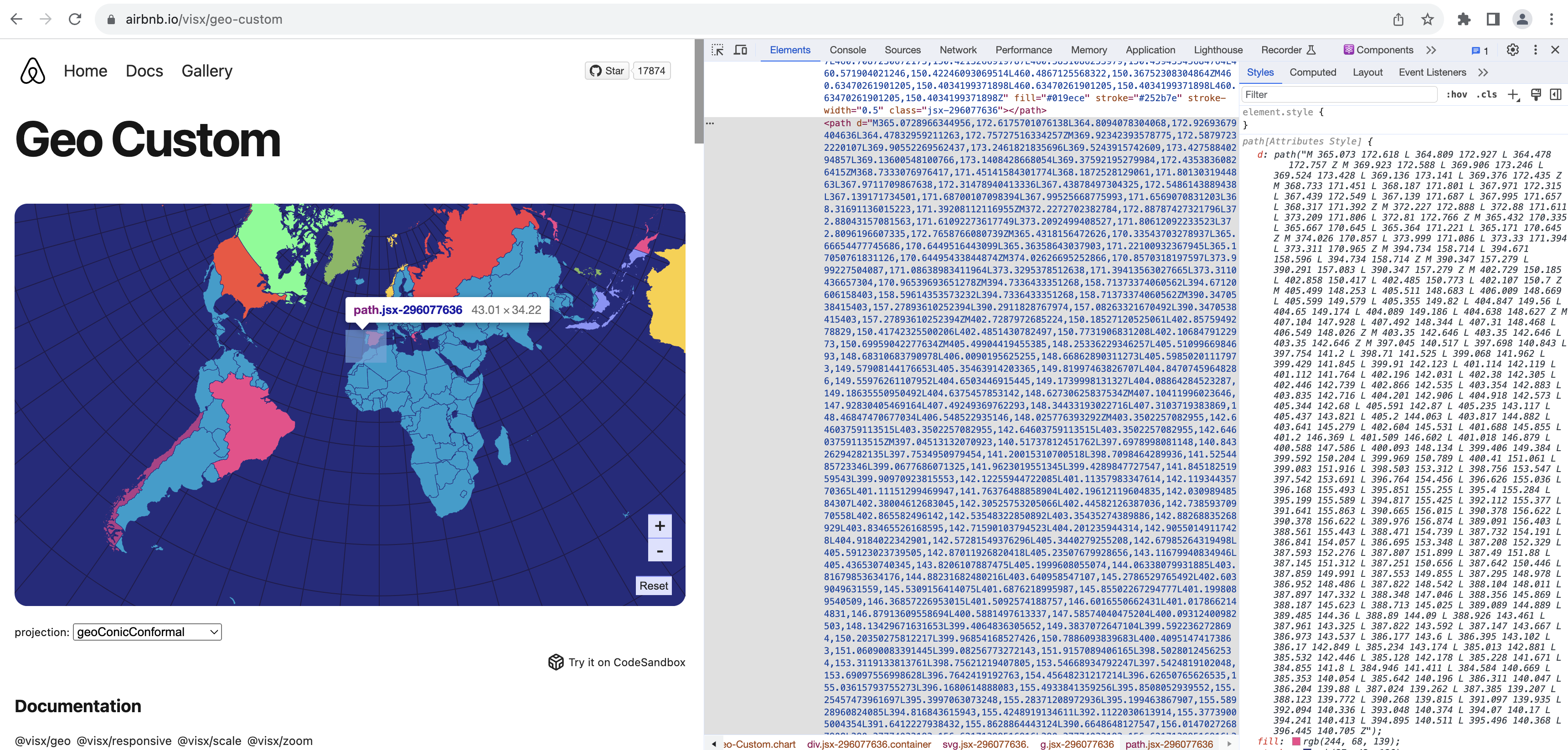 Support `geoPath.digits(n)` in geo projection components · Issue #1761 · airbnb/visx · GitHub