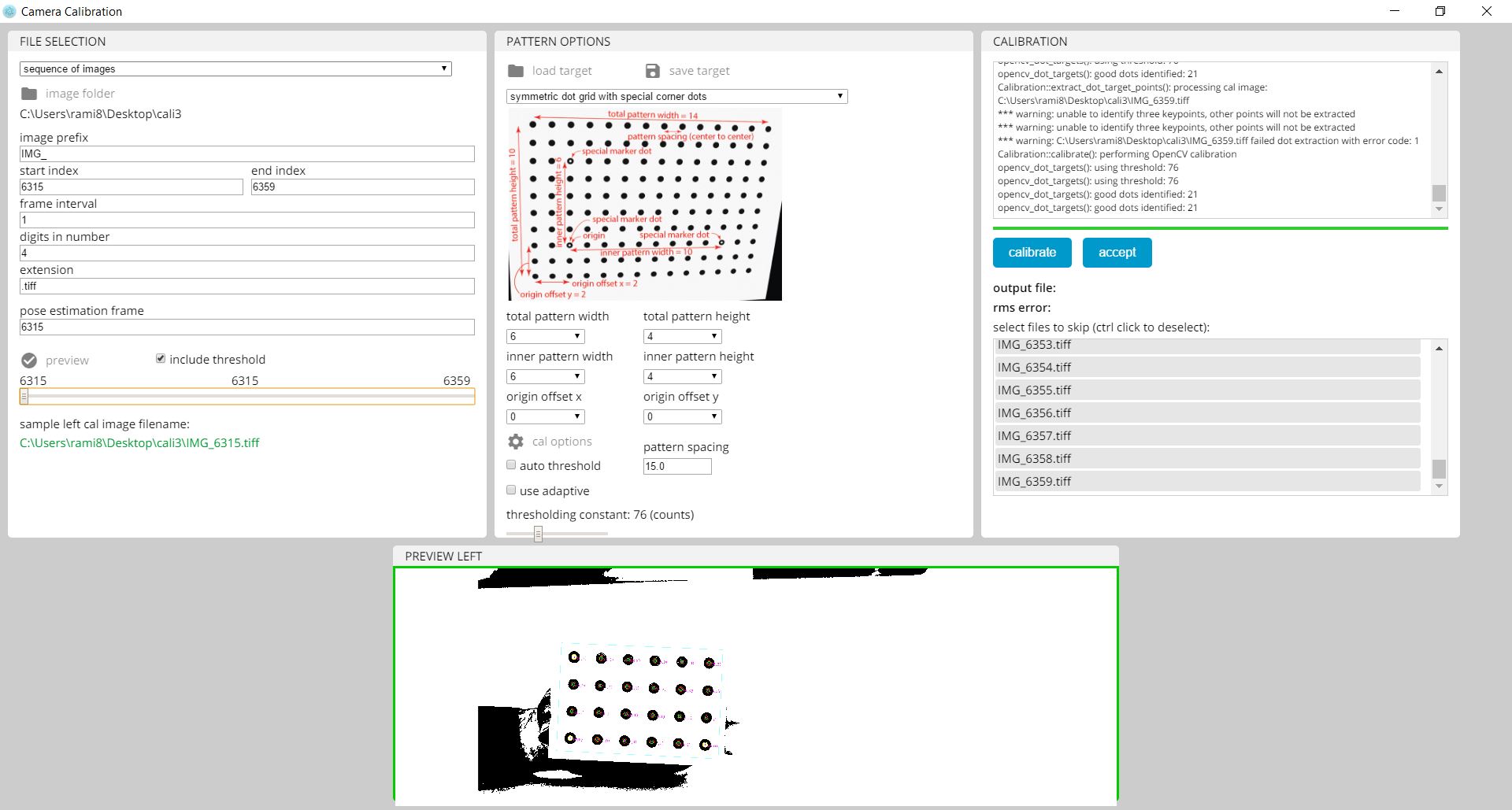 2D calibration failed · Issue #167 · dicengine/dice · GitHub
