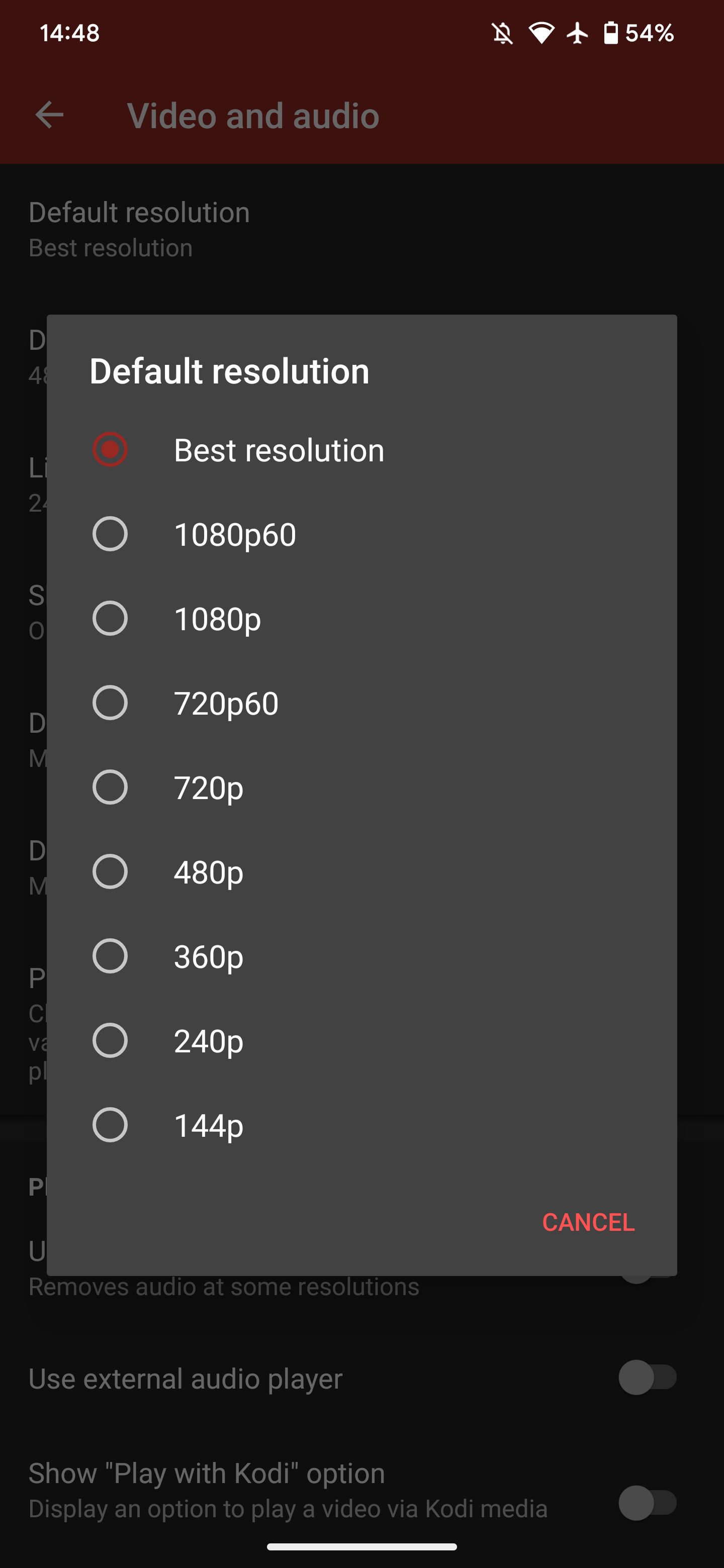 1440p Default resolution · Issue #9572 · TeamNewPipe/NewPipe · GitHub