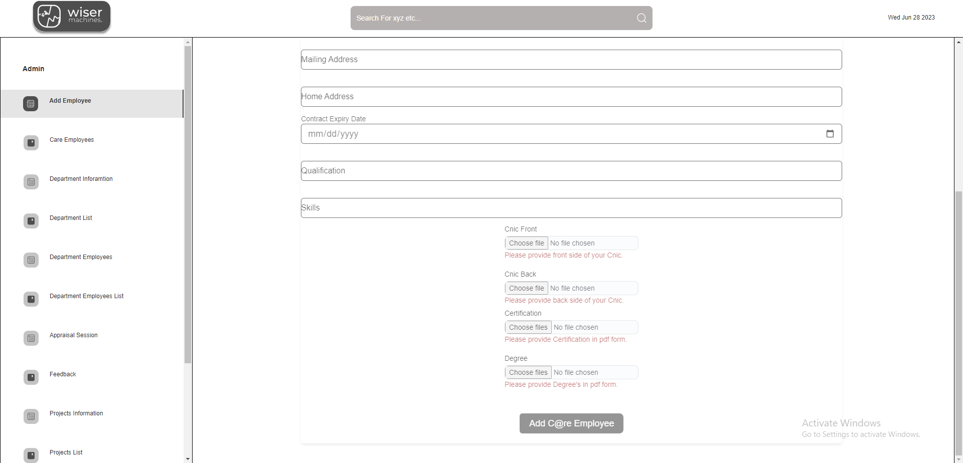 GitHub - Wasie-Ur-Rahman/Hr-Management-System-Intern-Project ...