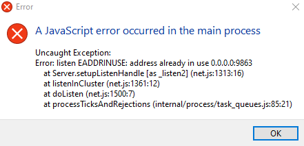 JavaScript Error · Issue #702 · ytmdesktop/ytmdesktop · GitHub