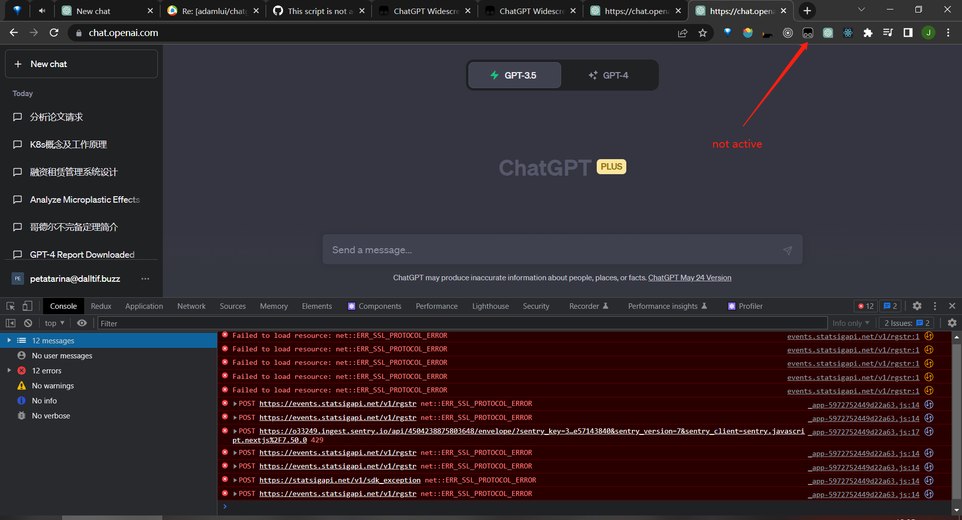 This script is not activated in the newly opened chatgpt tab · Issue #10 · adamlui/chatgpt ...