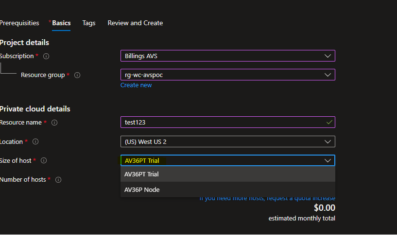 AVS A36PT not showing as a SKU · Issue #223 · Azure/Enterprise-Scale-for-AVS · GitHub