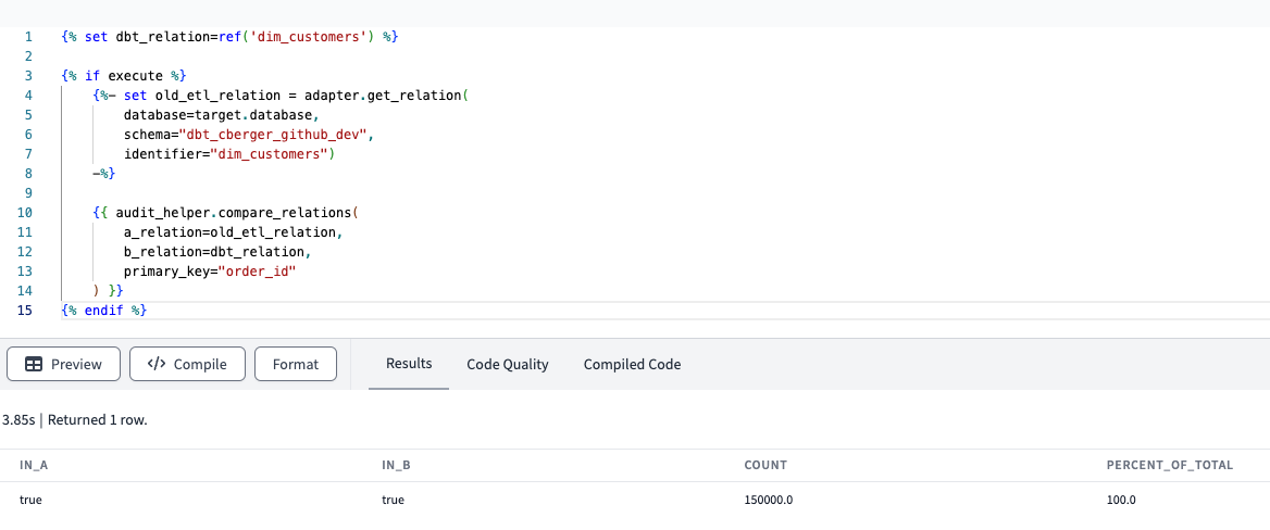 compare_relations adapter.get_relation doesn't work as in the README · Issue #82 · dbt-labs/dbt ...