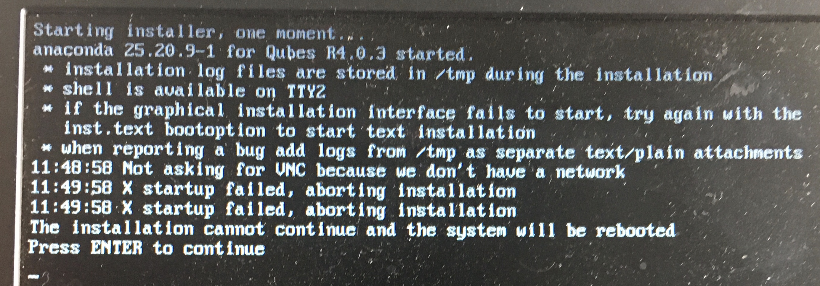 Qubes os usb boot installation bug · Issue #5641 · QubesOS/qubes-issues ...