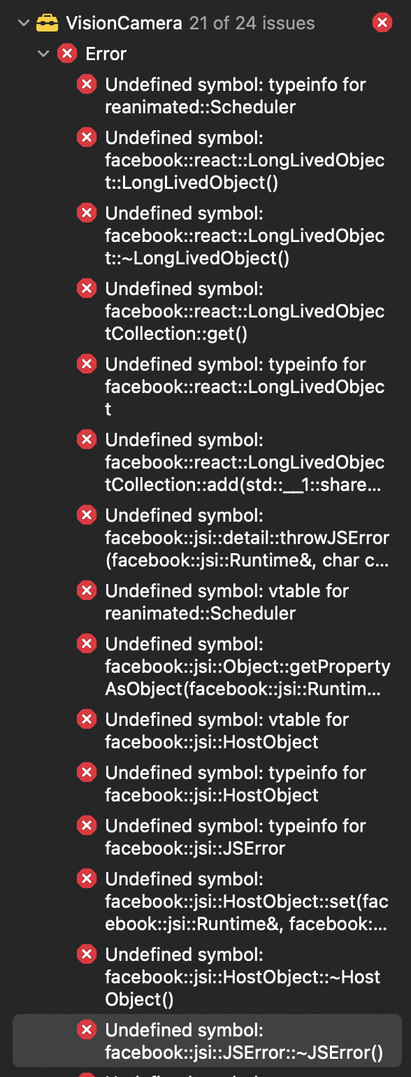 🐛 Build Failed in new app created with react-native init · Issue #716 · mrousavy/react-native ...