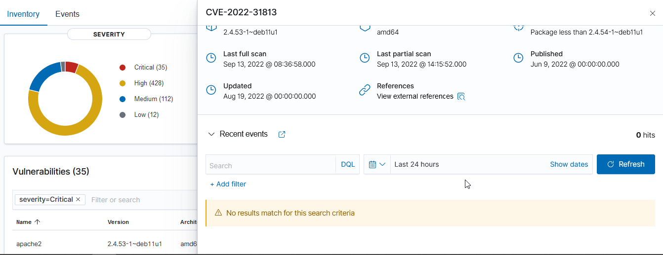 Vulnerabilities Dashboard Data Insconsistency · Issue 4548 · Wazuhwazuh Dashboard Plugins · Github 7371