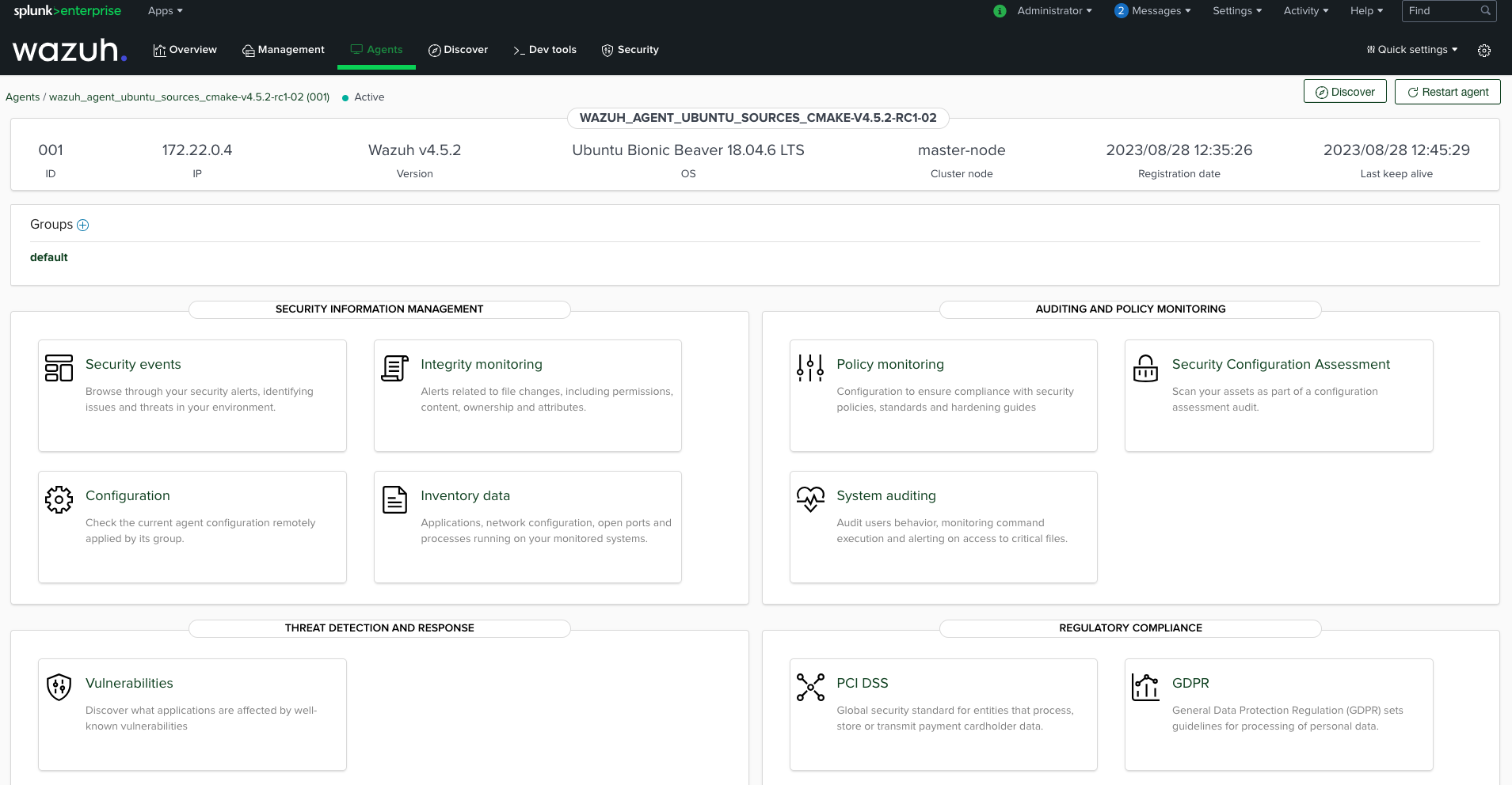 Release 452 Rc1 Splunk Ui Regression Testing · Issue 18685 · Wazuhwazuh · Github