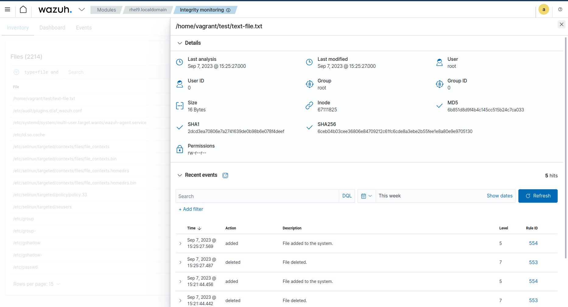 Release 4.6.0 - Alpha 1 - E2E UX tests - File Integrity Monitoring ...