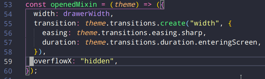 Remove Horizontal scrollbar from opening Animation in the Mini Drawer ...