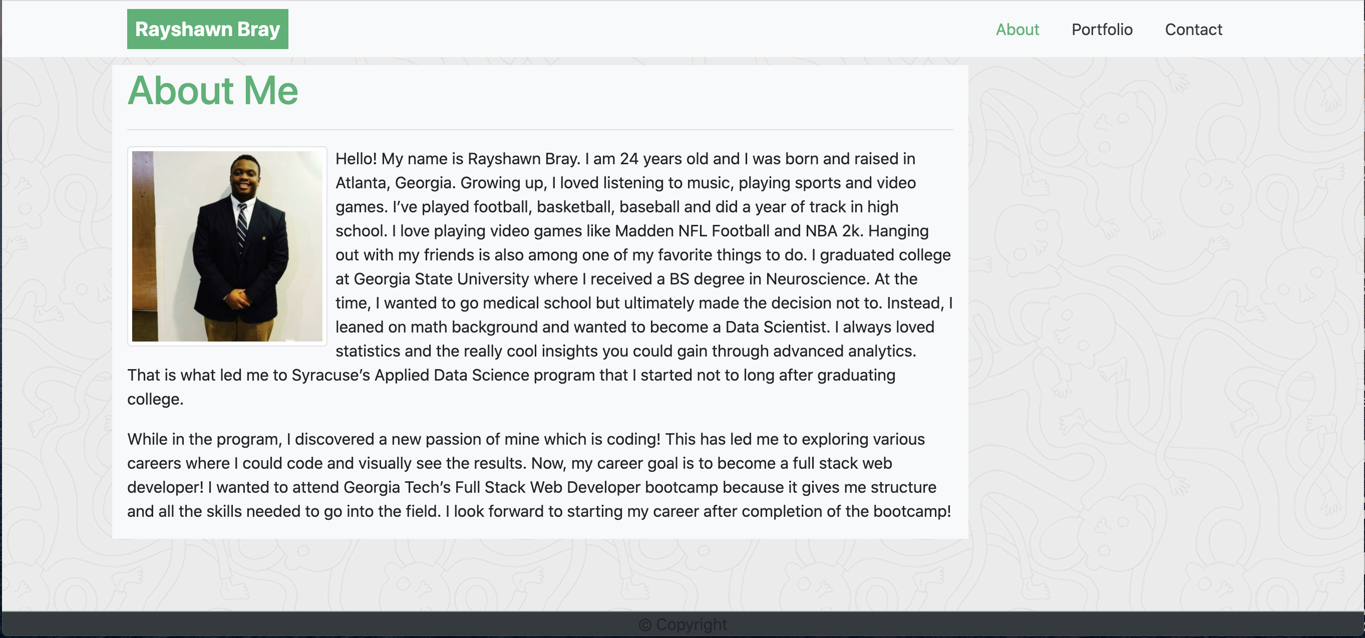 GitHub - 2coldray/ray-responsive-portfolio
