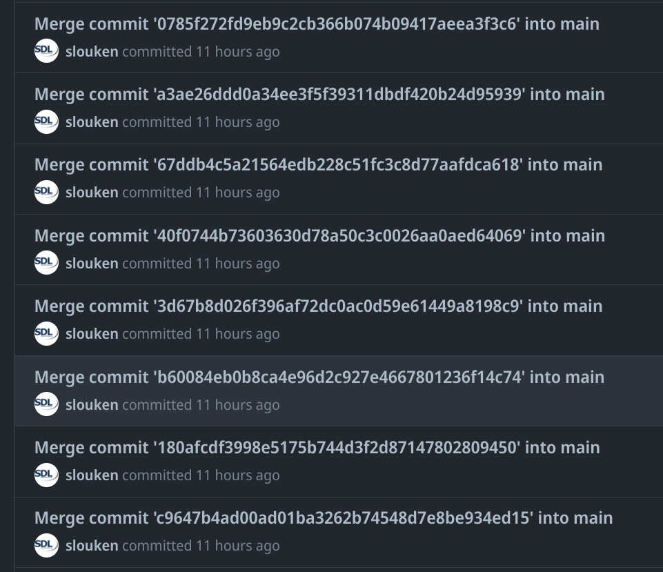 Please Try To Keep The Git History Sensible · Issue 7082 · Libsdl Orgsdl · Github