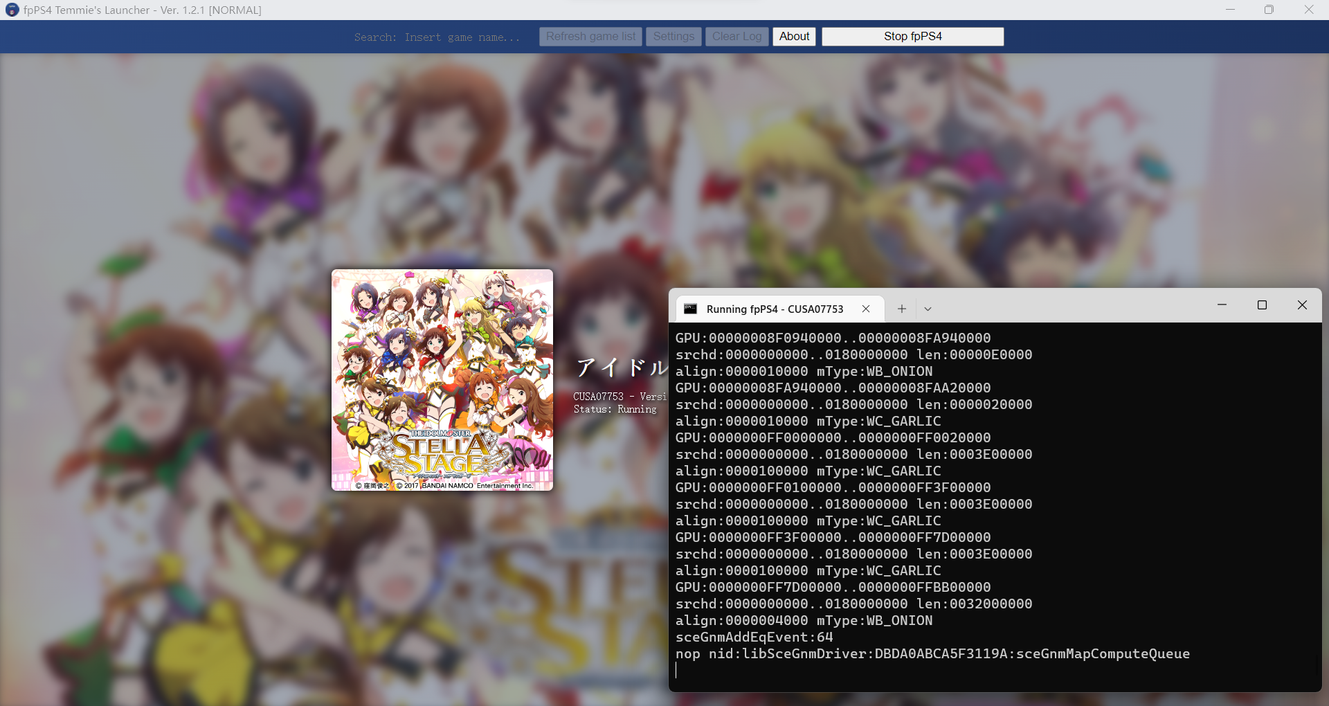 THE IDOLM@STER STELLA STAGE - CUSA07753 · Issue #879 · red-prig/fpps4-game-compatibility · GitHub