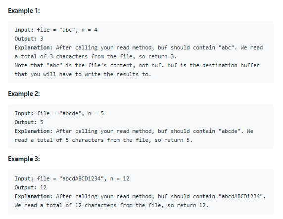 157. Read N Characters Given Read4 · Issue #161 · spiralgo/algorithms · GitHub