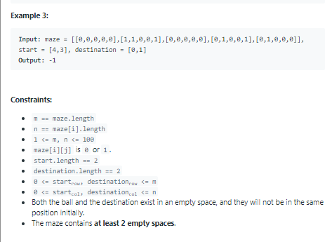 505. The Maze II · Issue #56 · spiralgo/algorithms · GitHub